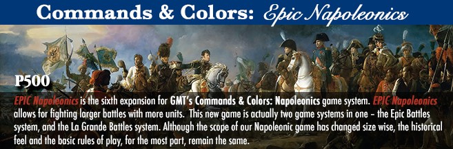 Commands and Colors: Napoleonics Expansion - EPIC Napoleonics - Atomic ...