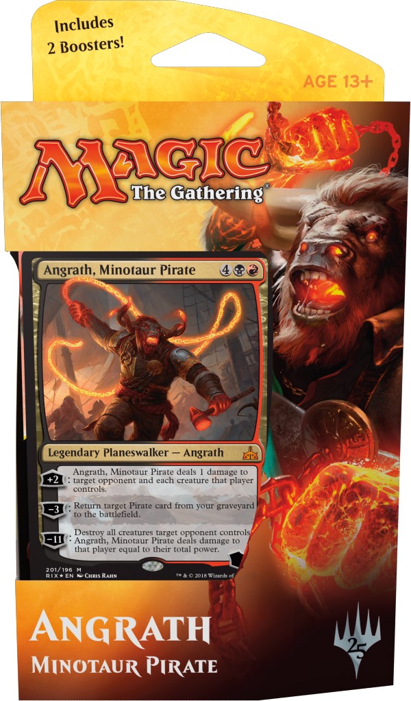 Magic the Gathering CCG: Rivals of Ixalan Planeswalker Deck - Angrath ...