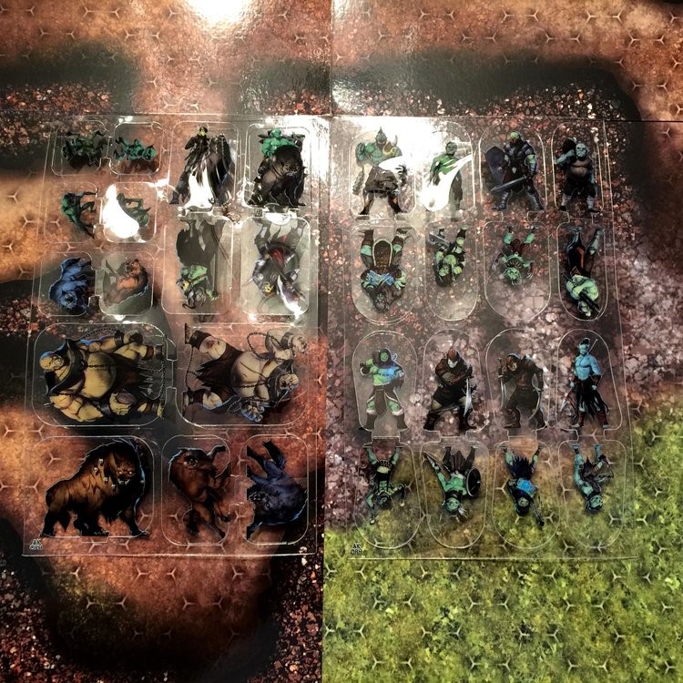 Flat Plastic Miniatures: Orcs and Goblins Horde - Atomic Empire