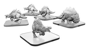Monsterpocalypse: Terrasaur Raptix and Brontox Units - Atomic Empire