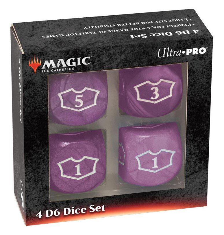 Magic the Gathering: Deluxe Loyalty Dice Set - Black (4) - Atomic Empire