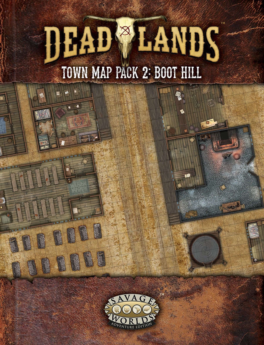 Savage Worlds RPG: Deadlands Map Pack 2 - Boot Hill - Atomic Empire