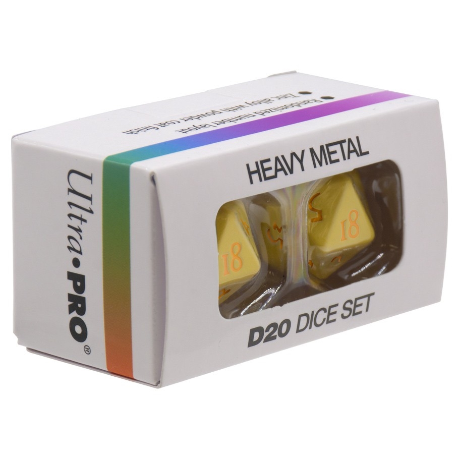 Vivid Heavy Metal Dice: Yellow (2d20) - Atomic Empire