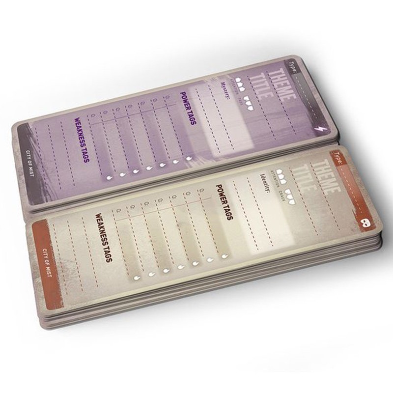 City of Mist RPG: Character and Theme Cards - Atomic Empire