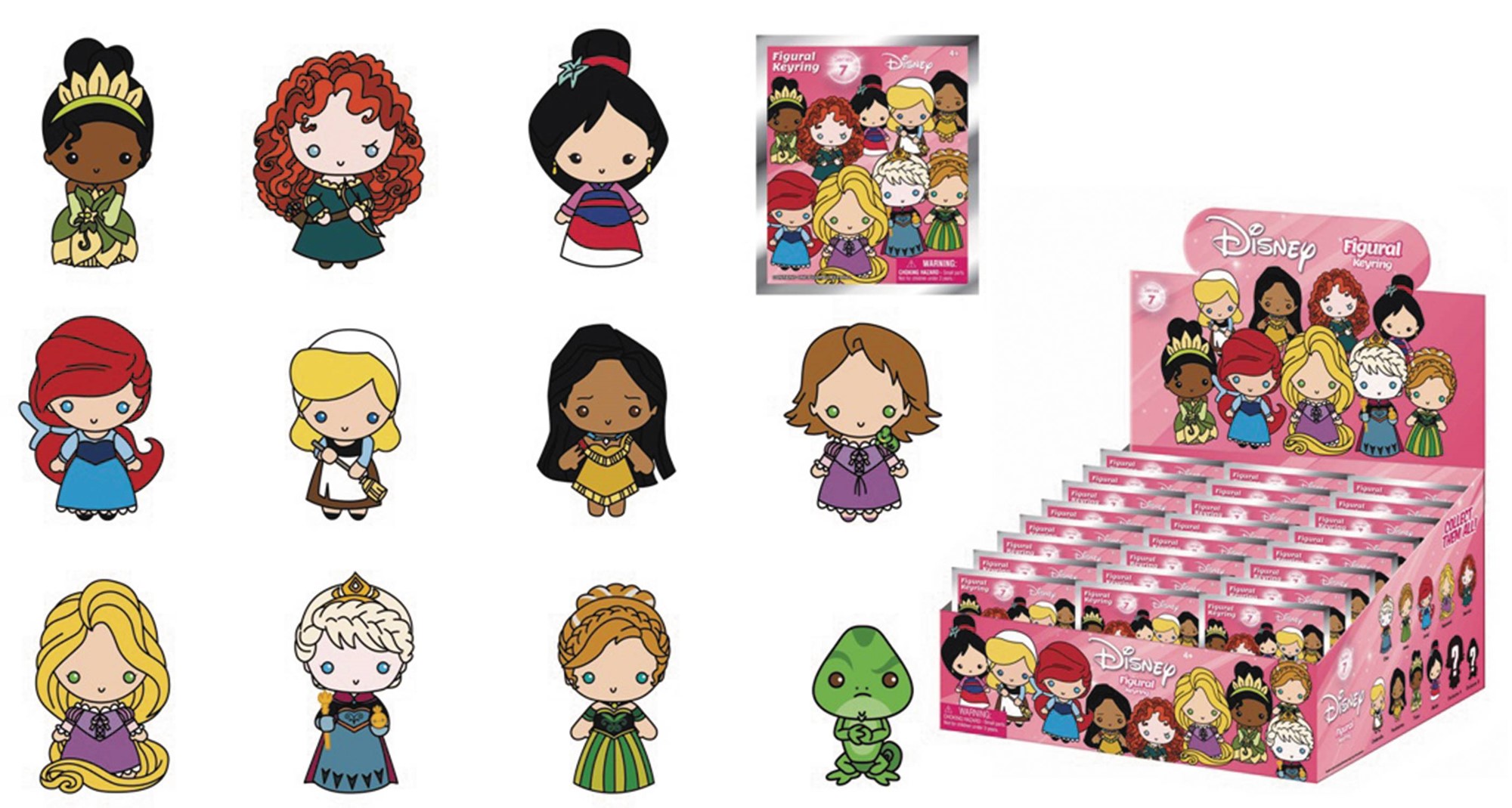 Disney Series 7 Laser Cut Figural Keyring Blind Mystery Bag - Atomic Empire