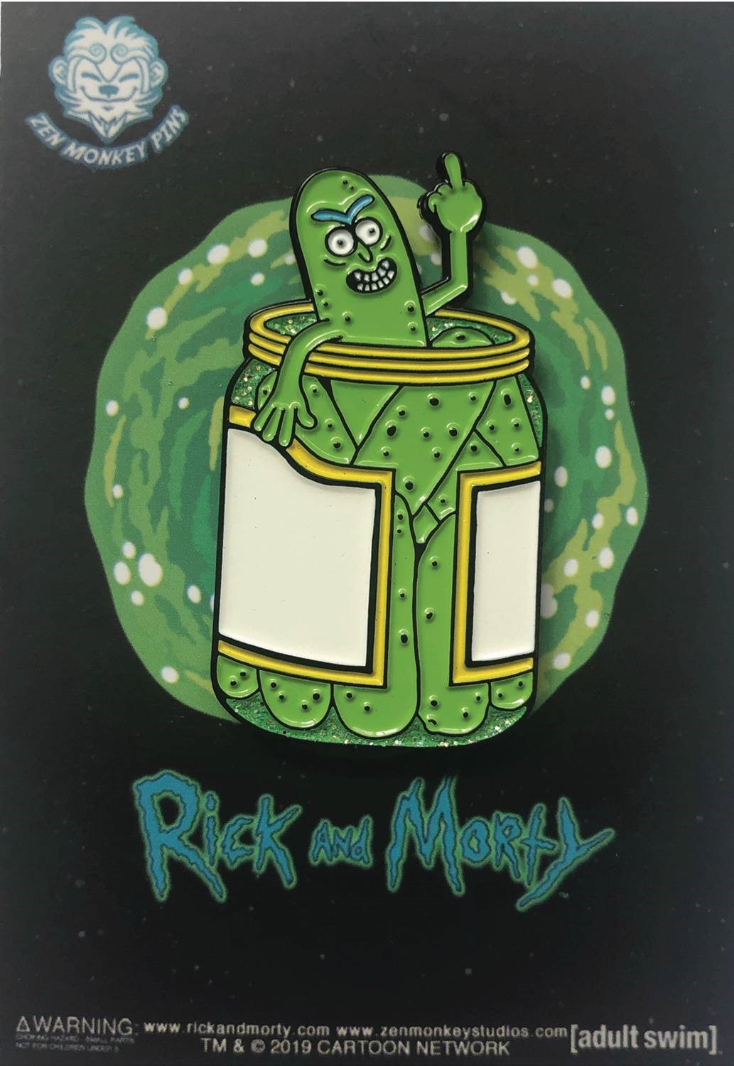 Rick and Morty: Pickle Rick Jar Pin - Atomic Empire