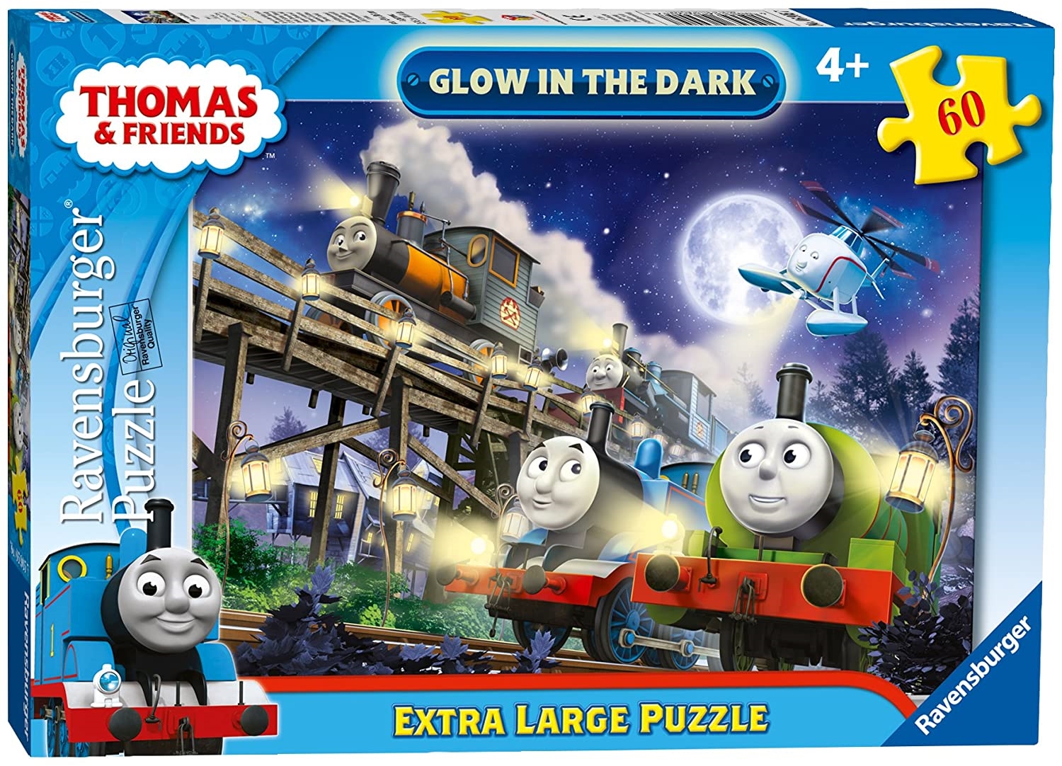 Thomas and Friends: Night Work Glow-in-the-Dark 60 Piece Floor Puzzle ...